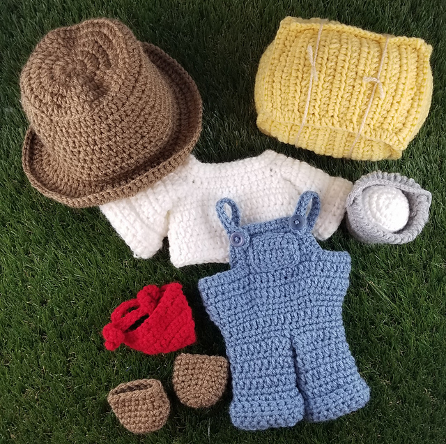 Ravelry: Pookie Farm Boy Outfit pattern by Kelli's Kreations