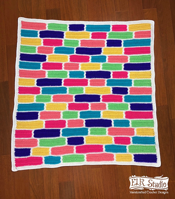 Ravelry: Southern Candy Bricks Blanket pattern by Kathy Lashley