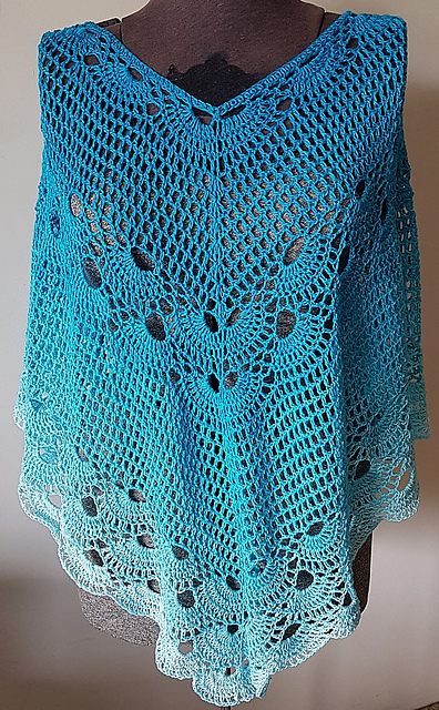 Ravelry: Virus Mesh Merge Poncho pattern by Klassyrags