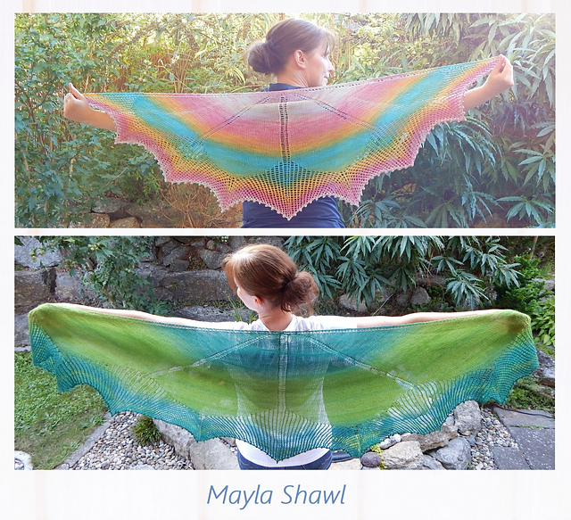 Ravelry: Mayla Shawl pattern by Jeanette Stark