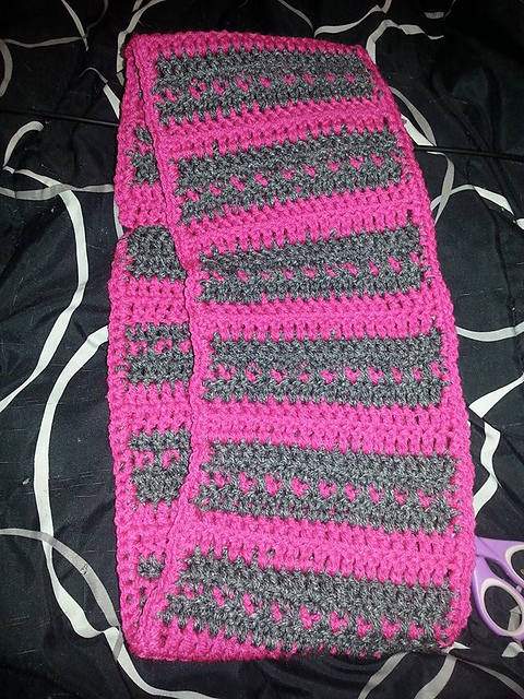 Ravelry: Kris-Kros Koncrete Scarf pattern by Krystle Lindsay