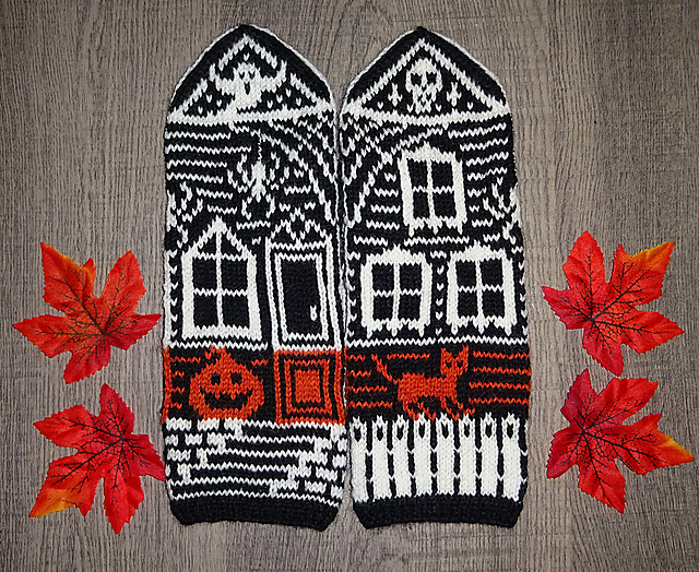 Ravelry: Haunted Mittens pattern by Elena Maltseva