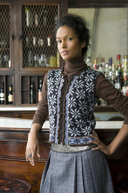 Ravelry: #05 Flowered Vest pattern by Kathy Merrick