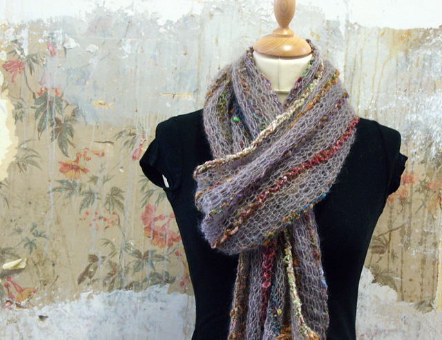 Ravelry: Scribble Lace Stole pattern by Lisa Sisk and Rose Anne