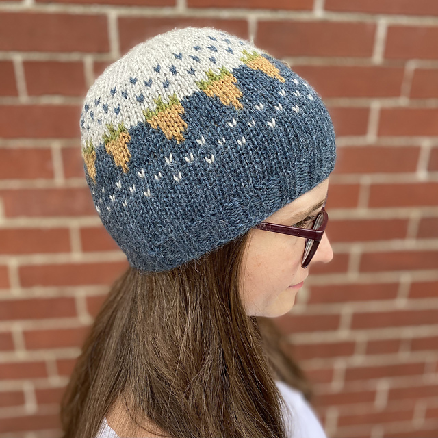 Ravelry: Carrot Farmer Hat pattern by Knit Me Another Designs