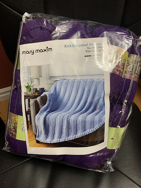 Ravelry: Knit Diagonal Afghan no. 96128N pattern by Mary Maxim