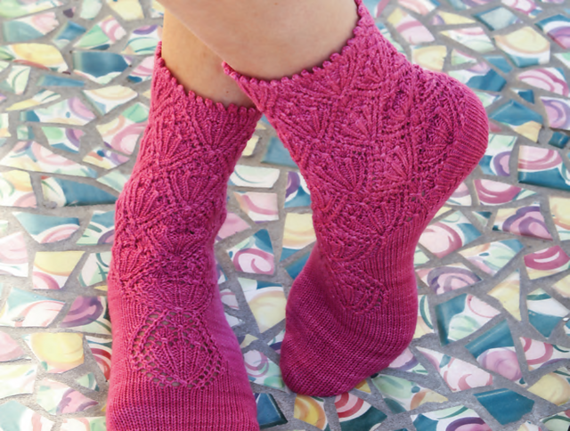 Ravelry: May Day Flower Socks pattern by Heather Storta