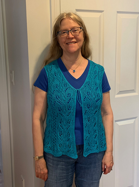 Ravelry: Twiney Viney Vest pattern by Jeri Riggs