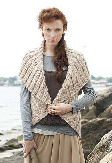 Ravelry: #13 Welted Circle Vest pattern by John Brinegar