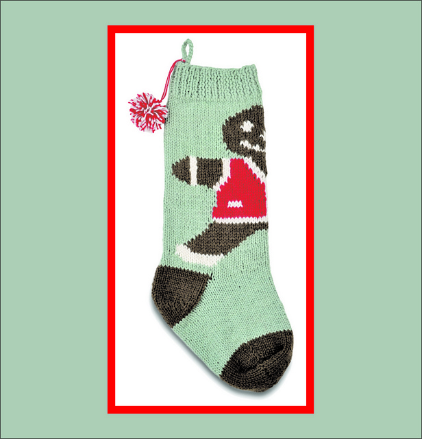 Ravelry: The Gingerbread Boy Christmas Stocking pattern by Robin Denney