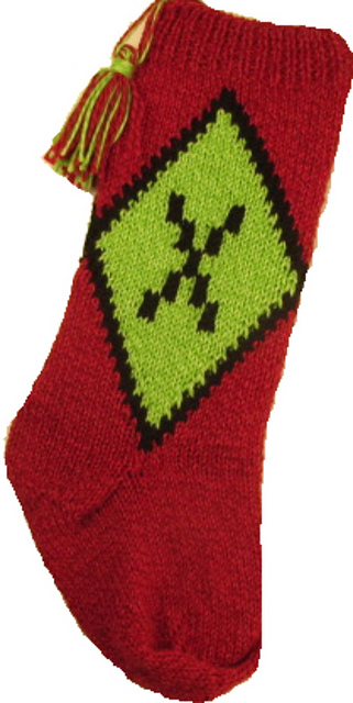 Ravelry: Large Argyle Christmas Stocking pattern by Robin Denney