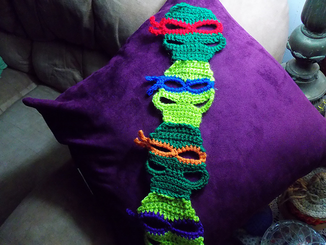 Ravelry: Teenage Mutant Ninja Turtles Scarf pattern by Mel Schade