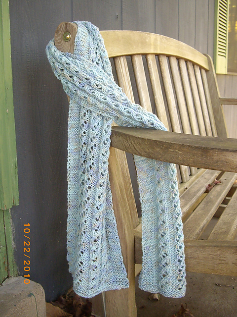 Ravelry: Waterfall Lace Scarf pattern by Katinka Knits