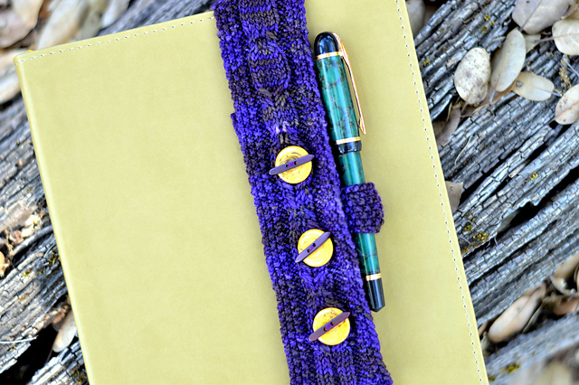 Ravelry: Journal Band with Buttons pattern by Still Life with Knitting