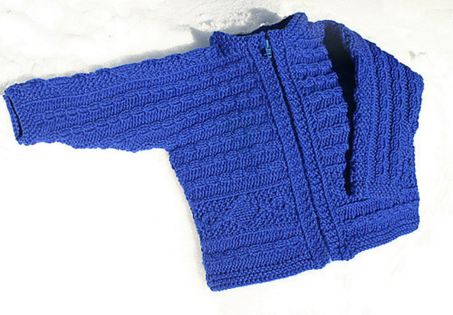 Ravelry: Oliver Child's Zip-Front Cardigan pattern by Angela Hahn