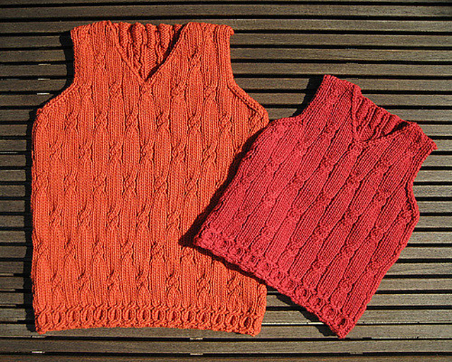 Ravelry: Florin Child's Sleeveless Vest pattern by Angela Hahn