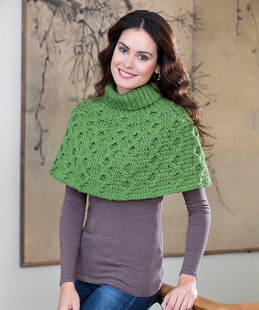 Ravelry: Aran waves poncho pattern by Nirmal Khalsa