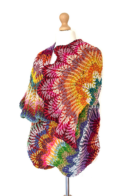 Ravelry: Fabulous Feathers Brioche pattern by Kieran Foley