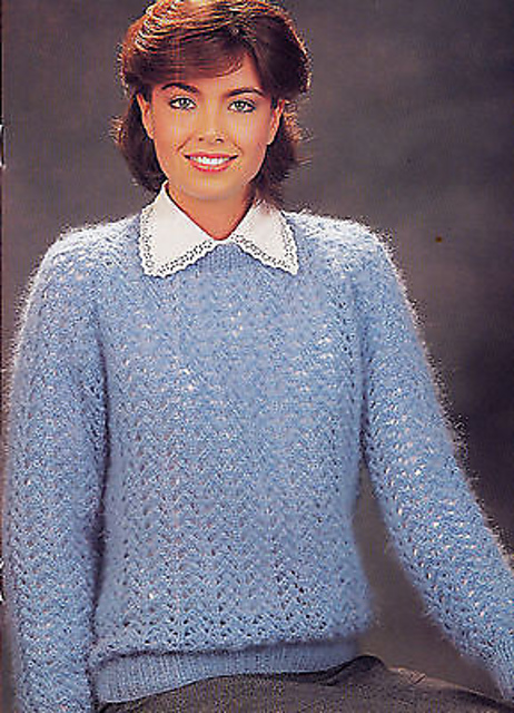 Ravelry: 3. Lacy Pullover/Lovely in Lace Stitch pattern by Patons