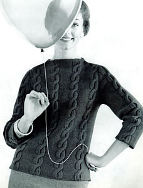 Ravelry: Cable Slipover #736-8 pattern by Columbia-Minerva