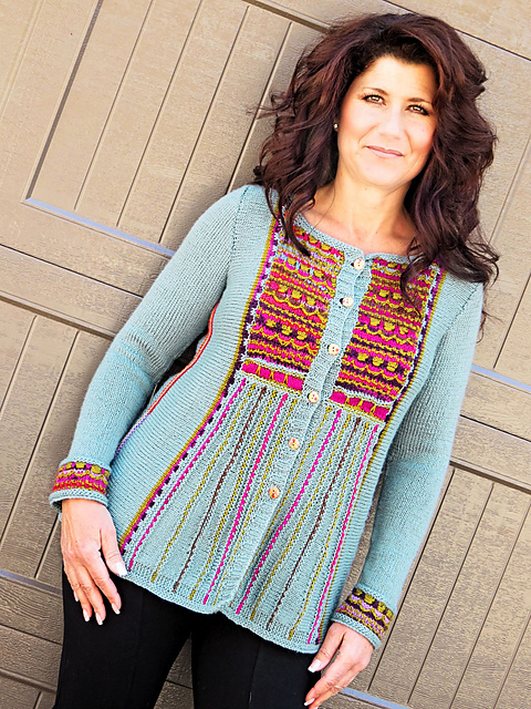 Ravelry: Gypsy Rose Cardi pattern by Hélène Rush