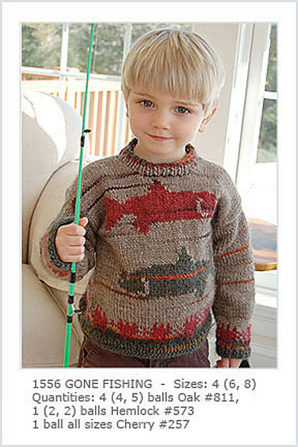 Ravelry: Gone Fishing pattern by Hélène Rush