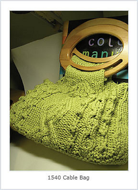 Ravelry: Cable Bag pattern by Hélène Rush