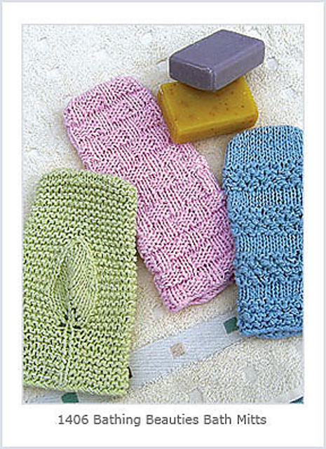 Ravelry: Bathing Beauties Bath Mitts pattern by Hélène Rush