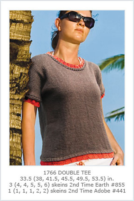 Ravelry: Double Tee pattern by Hélène Rush