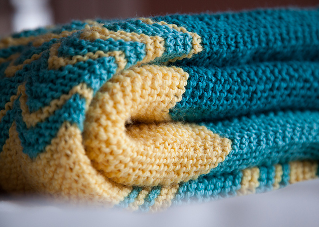Ravelry: knitorious' Chevron Baby Blanket for Zim