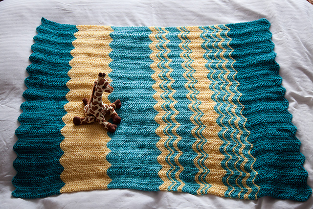 Ravelry: knitorious' Chevron Baby Blanket for Zim