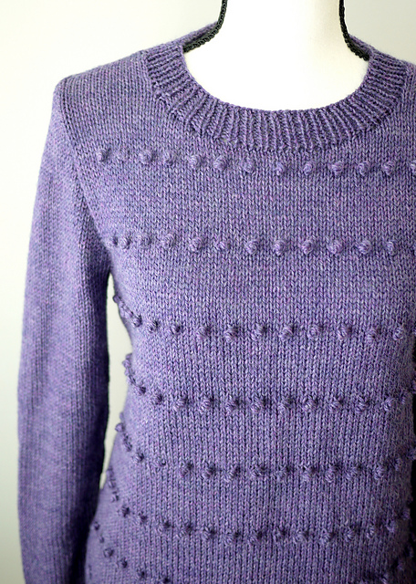Ravelry: Bobble Line Sweater pattern by Angeline Webb