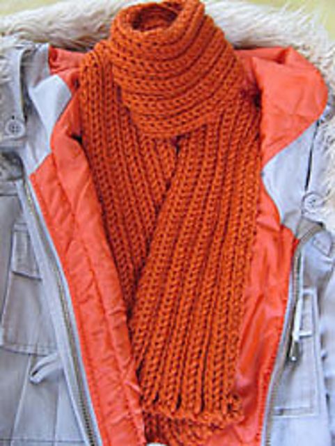 Ravelry: Orange Bliss Scarf pattern by Alison Hansel