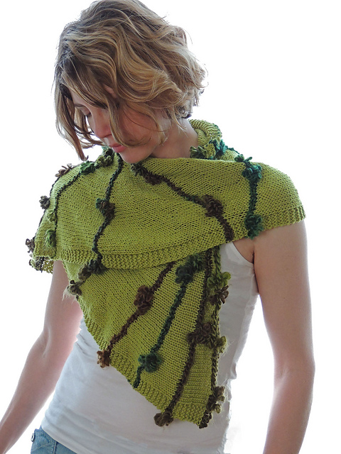 Ravelry: Jasmine Vine Wrap pattern by karinknits designs