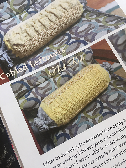 Ravelry: Cabled Leftover Neck Roll pattern by Jacqueline Grice