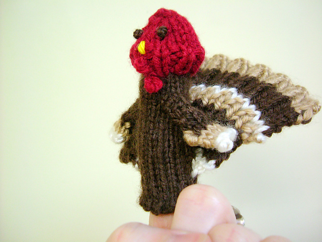 Ravelry: Turkey Finger Puppet pattern by knittedblissJC