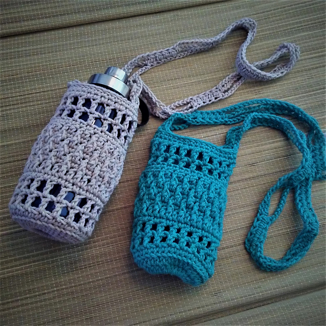 Ravelry: Marnie Crossbody Drink Carrier pattern by Patty Kubitzki