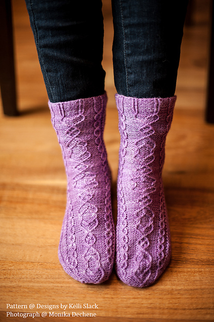 Ravelry: Twisted Love Socks pattern by Kelli Slack