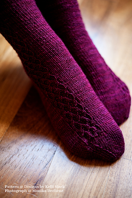 Ravelry: Lavinia Socks pattern by Kelli Slack