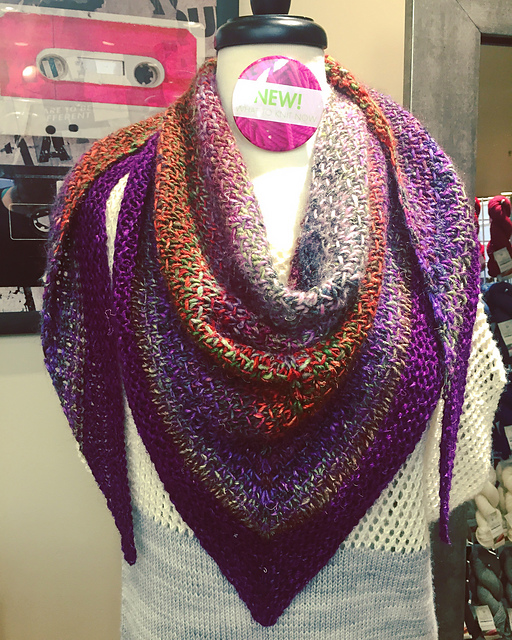 Ravelry: knittersnookcol's Noro Woven Stitch Shawl