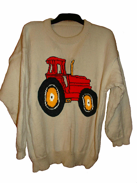 Ravelry: Childrens & Adults Tractor #4 jumper pattern by Blonde Moments