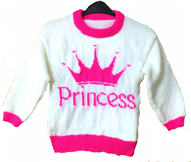 Ravelry: Princess Crown Jumper pattern by Blonde Moments