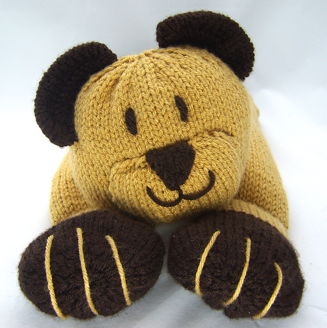 Ravelry: Bearly Bed Time Pyjama Case pattern by Knitting by Post