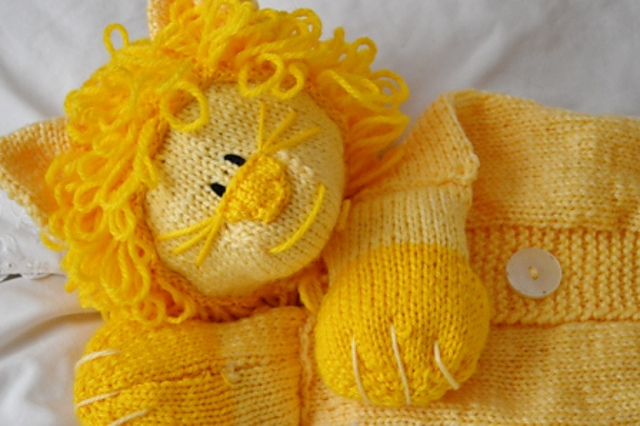 Ravelry: Lion Pyjama Case pattern by Knitting by Post