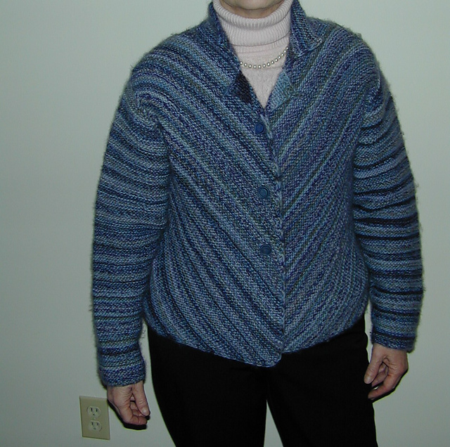 Ravelry: Taos Diagonal Jacket pattern by Sandi Rosner
