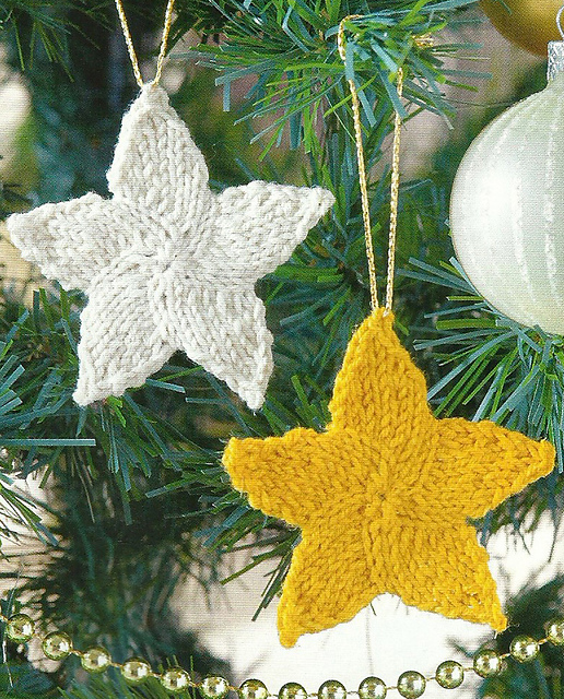 Ravelry: Five Pointed Star Christmas Tree Decoration pattern by Jane Burns