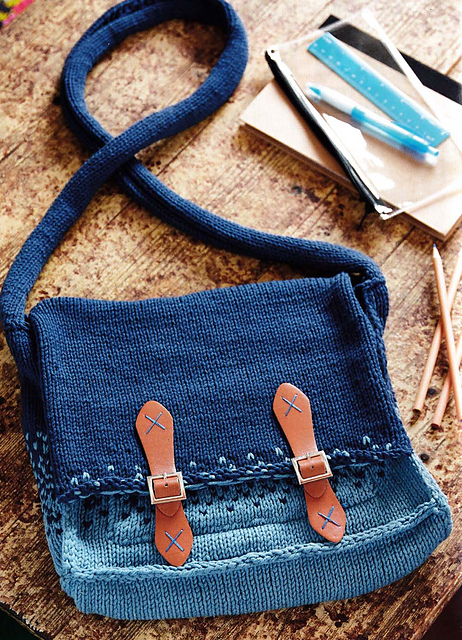 Ravelry: Denim Dip Dye Satchel pattern by Jane Burns