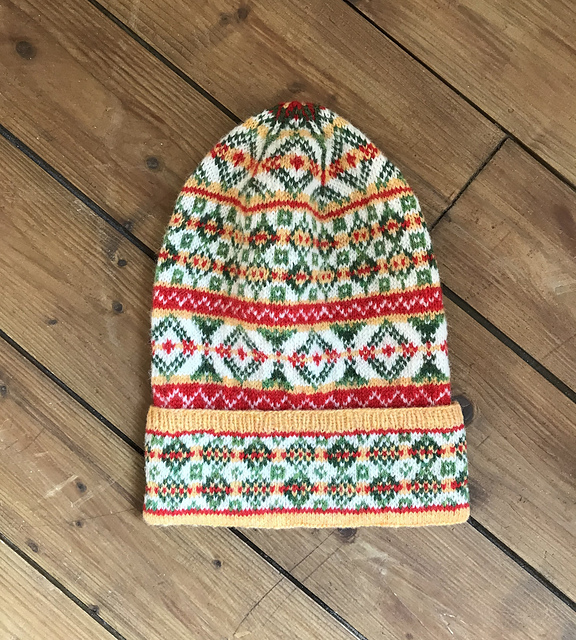 Ravelry: Knitting Jenny 25: Fair Isle Fisherman's Kep Hat pattern by Jennifer Daley