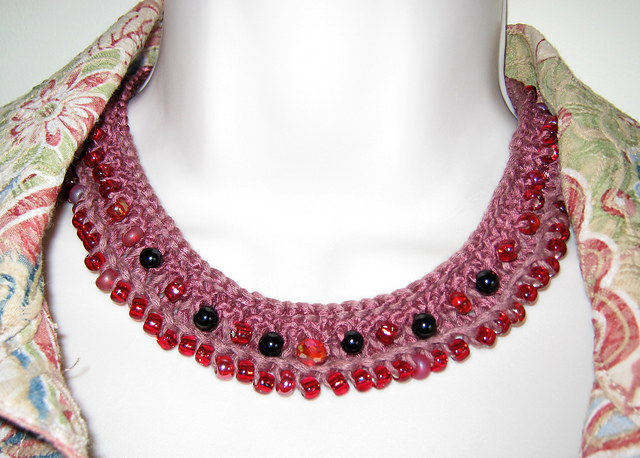 Ravelry: Ruby Necklace pattern by Kathy Perry