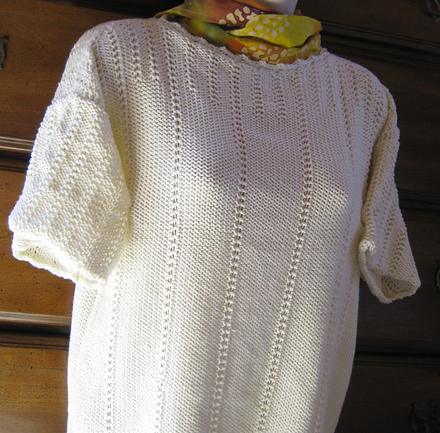 Ravelry: Favorite Tuck Stitch T pattern by Kathy Perry